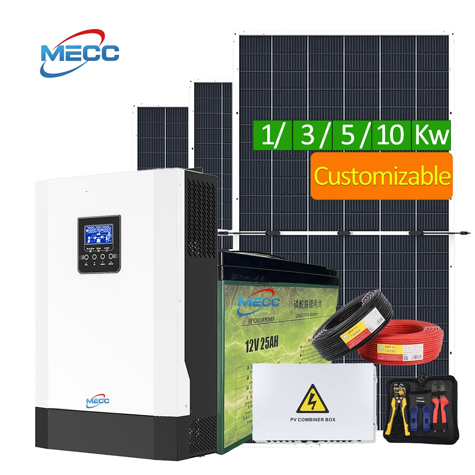 MECC OFF Grid Solar System for HOME RV 1000W 3KW 5KW 10KW on grid solar ...