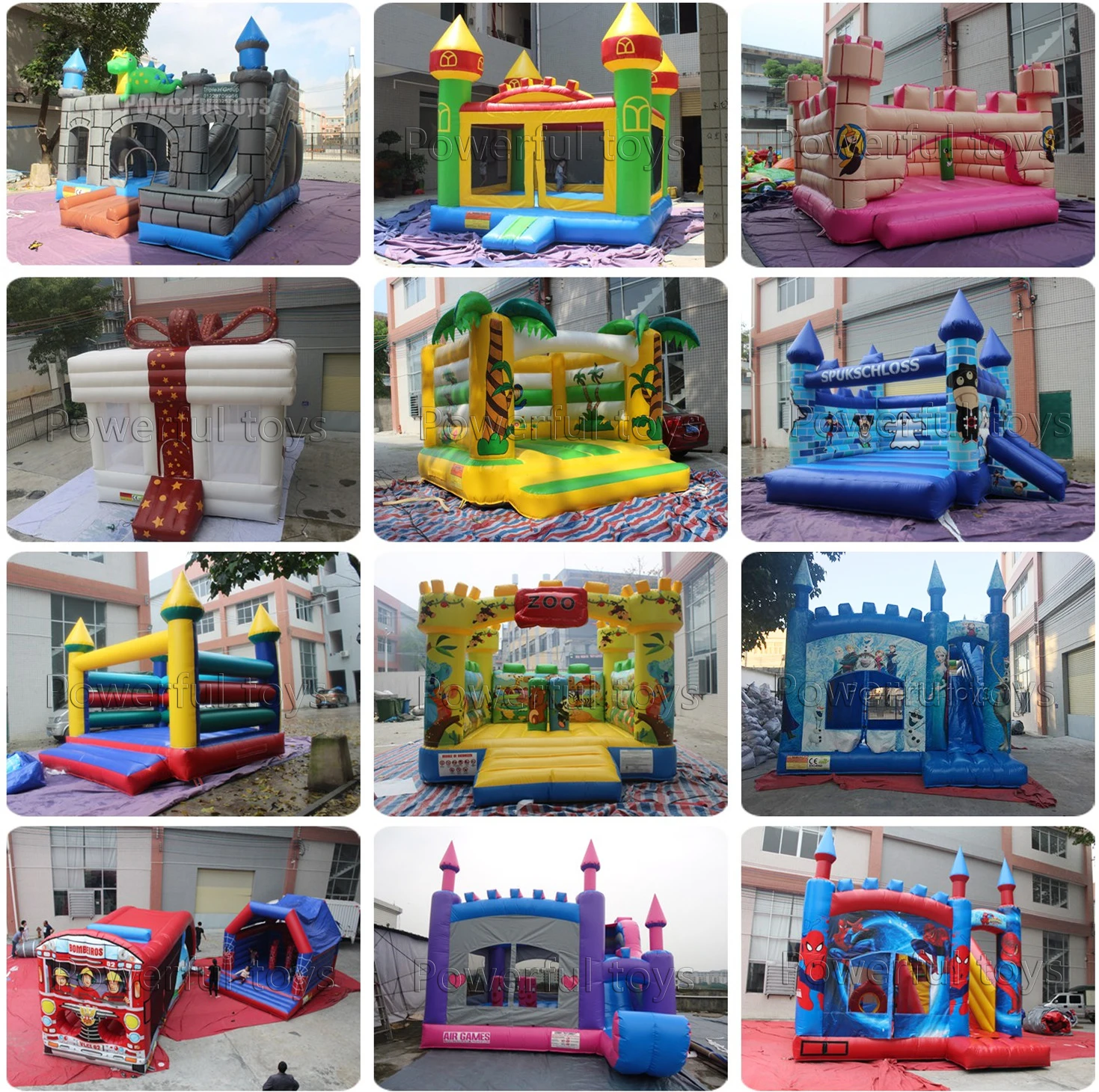 Commercial Outdoor Inflatable Jumping Castle Cartoon Theme Bouncy ...