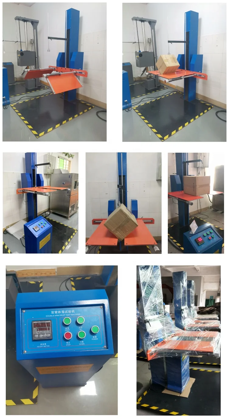 Free Fall Apparatus Package Carton Drop Impact Weight Tester With Clear ...