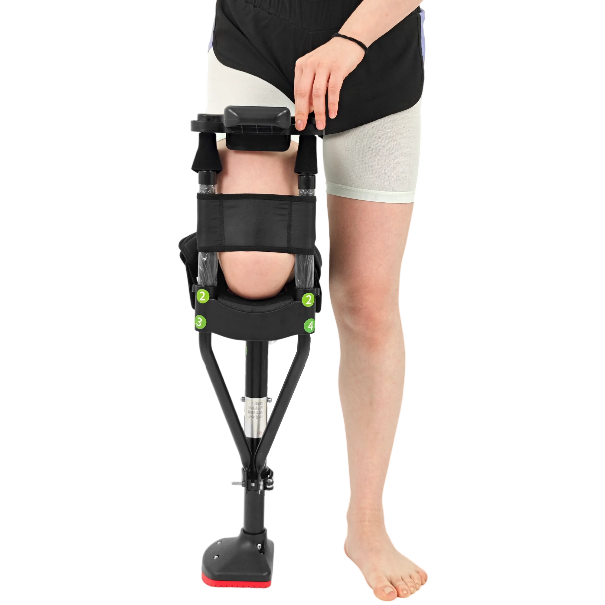 Lightweight Adult Double Crutches Height Adjustable Armpit Non-slip For ...