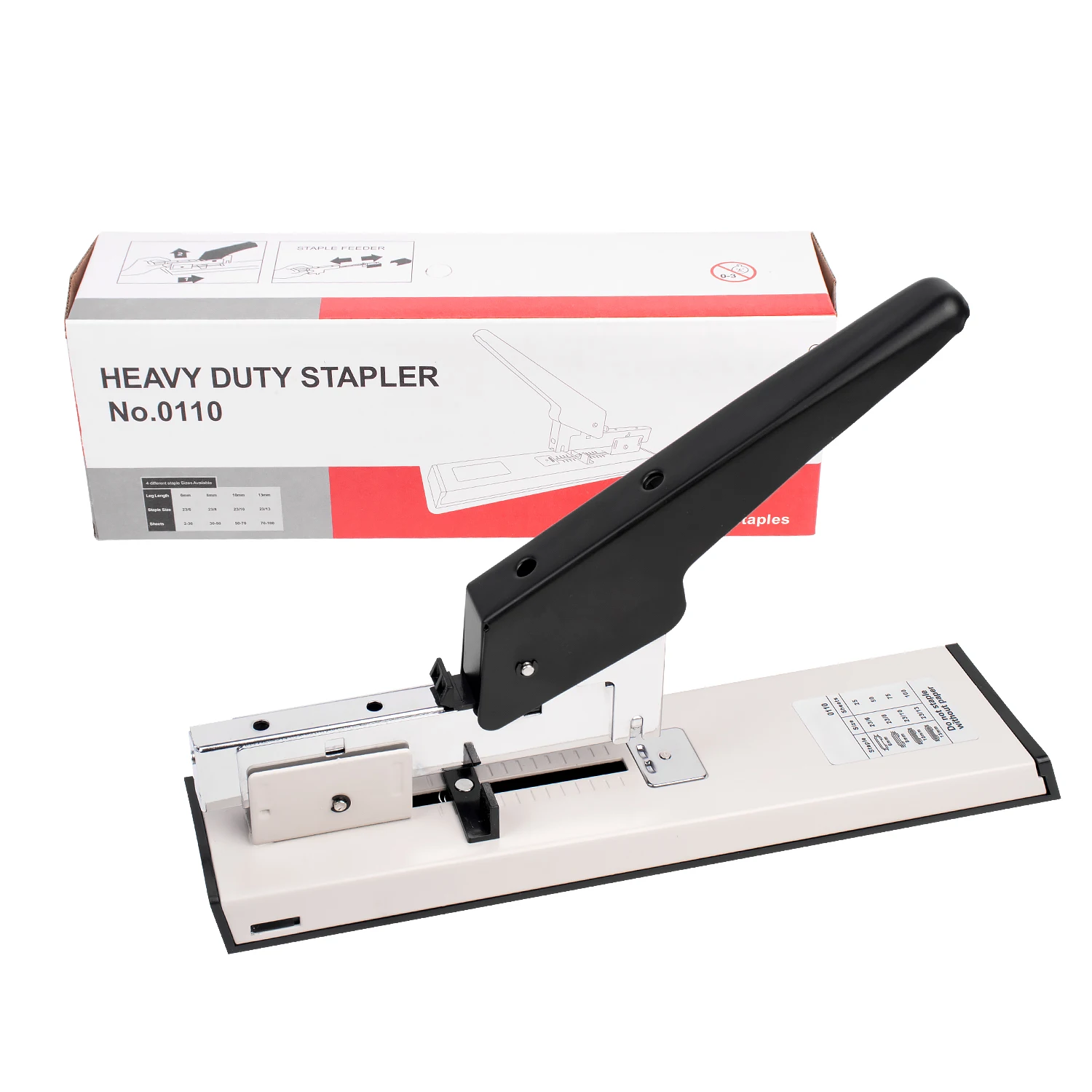 High Capacity Jumbo Book Stapler - 100 Sheets Heavy Duty