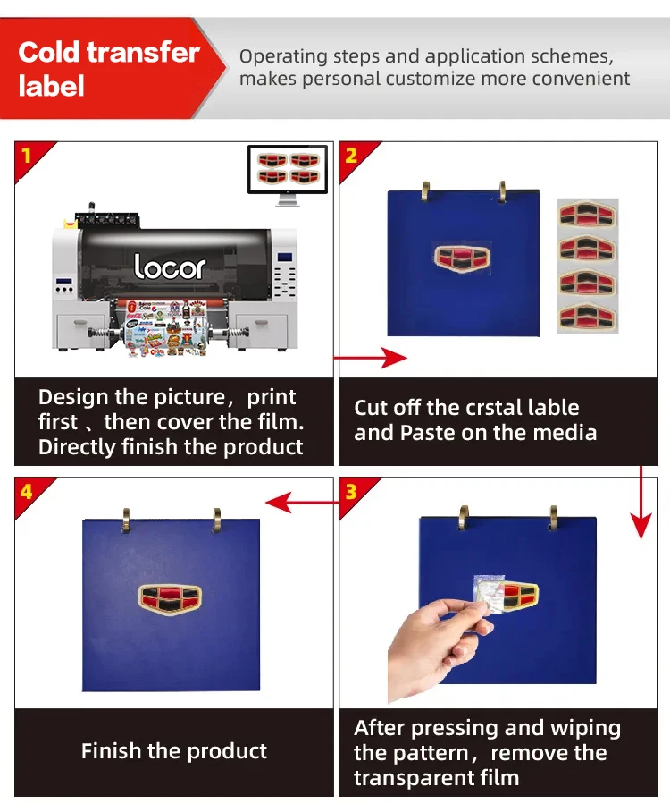 Locor A3 UV DTF Printer - Efficient Cold Label Sticker Printing
