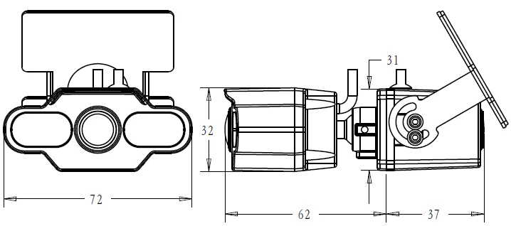 High Quality Dual Lens Camera for Car - EASTYLE EC033-AHD