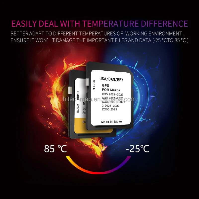 16GB Full Capacity Maps for Mazda 3 Navigation SD Card
