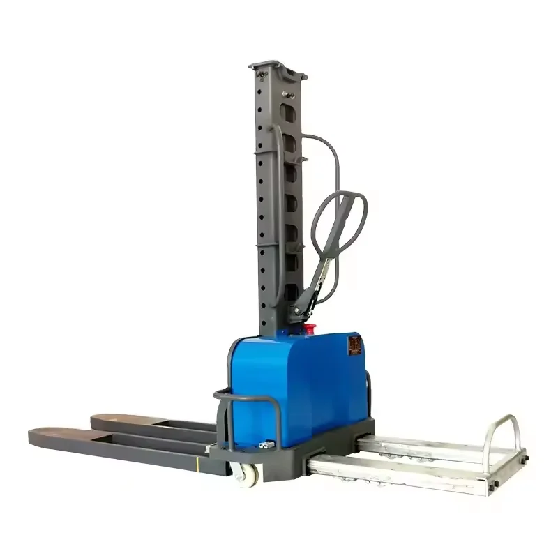 Vision Semi-electric stacker powered pallet station standing drive ...