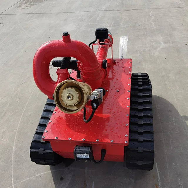 Remote Control Fire Fighting Water Cannon Tracking Rxr-m40d-plt1000 Fire Fighting Robot - Buy ...