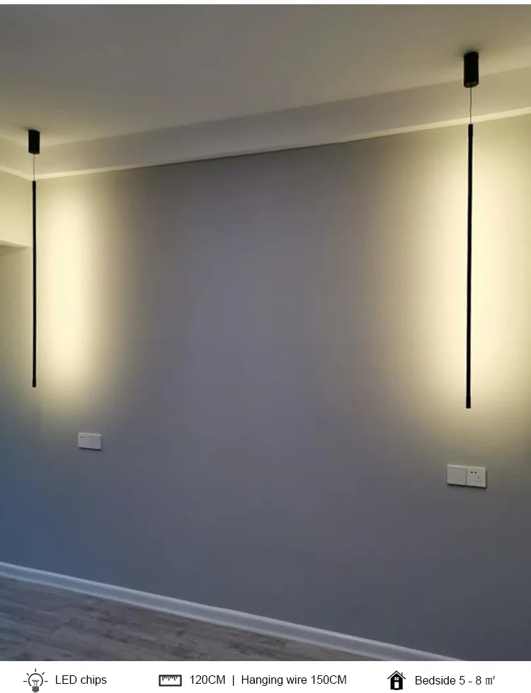 New Product Popular Geometry Led Hanging Wire Creative Hanging Pendant ...