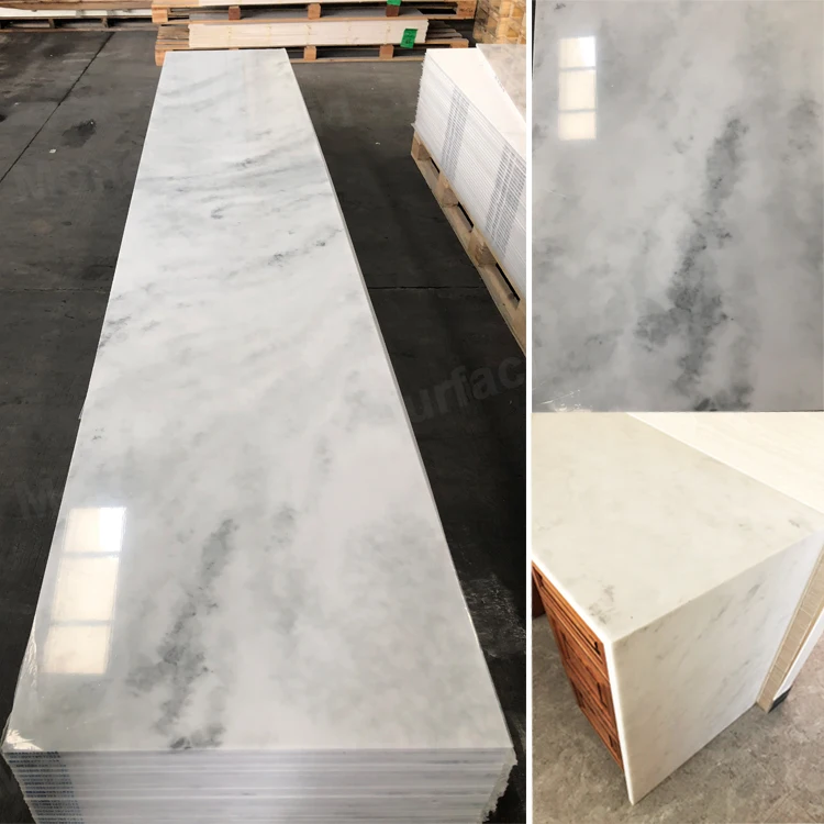 Customized Size and Color Korean Solid Surface Table Top Pmma Acrylic ...