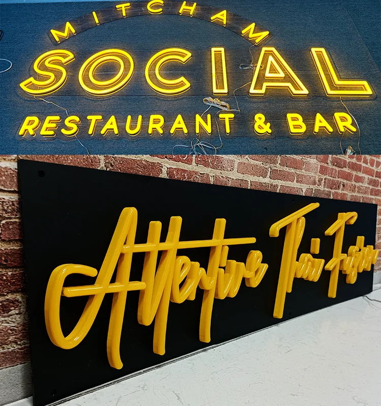 Personalized Decorative Neon Sign Acrylic Custom Neon Sign Logo LED ...