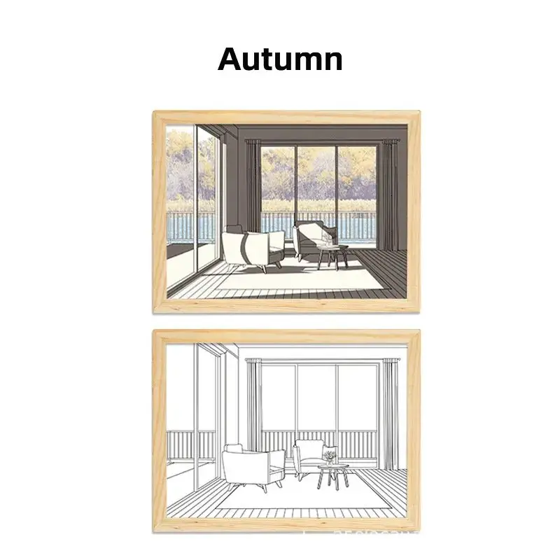 New Pop Home Decoration Tabletop Display Three-color Luminous Lighting ...