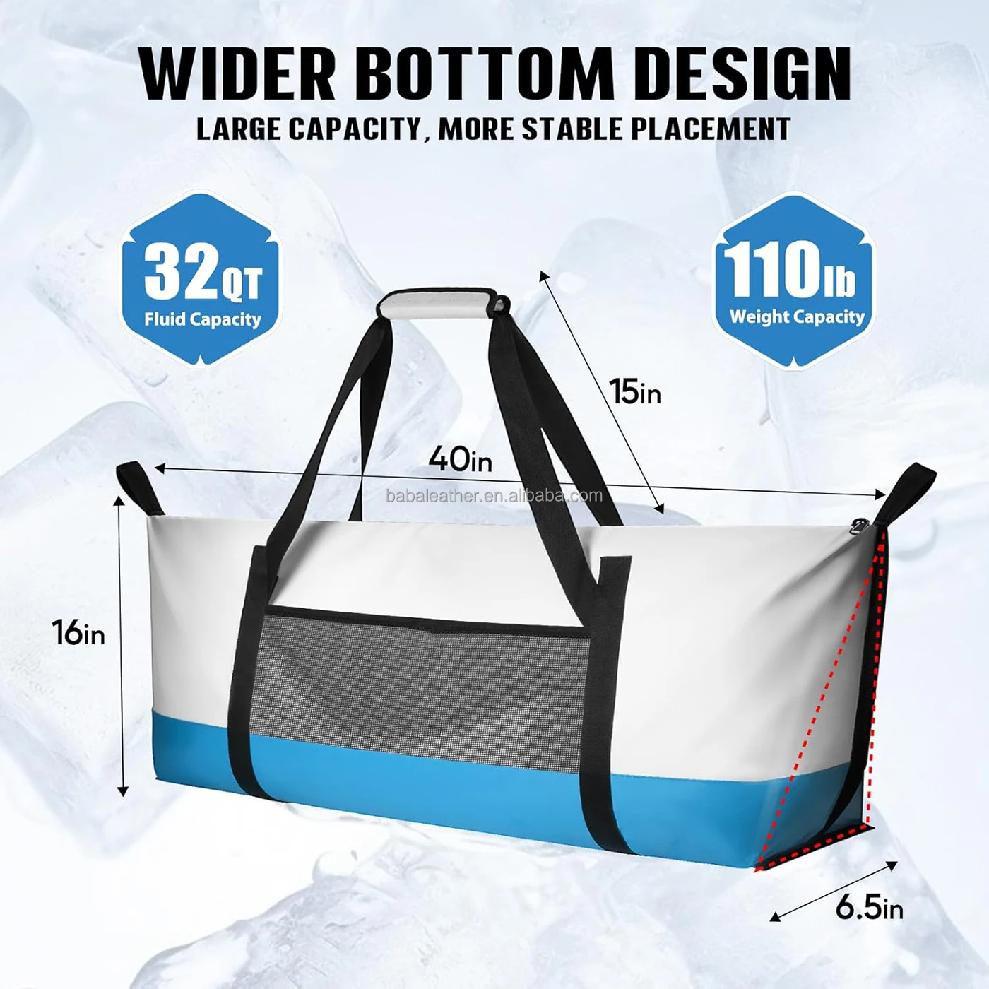 Large Insulated Fish Kill Bag Portable Tuna Cooler Waterproof and Ice ...
