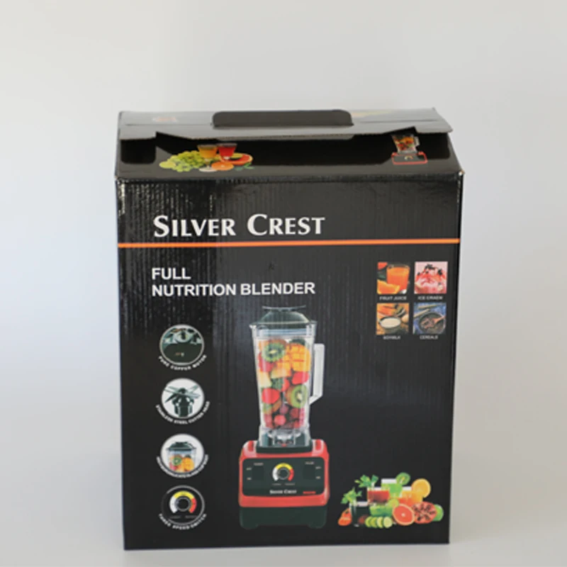 2021 Perak Crest Blender 2l 3000 W Besar Kuat Smoothie Komersial Besar ...