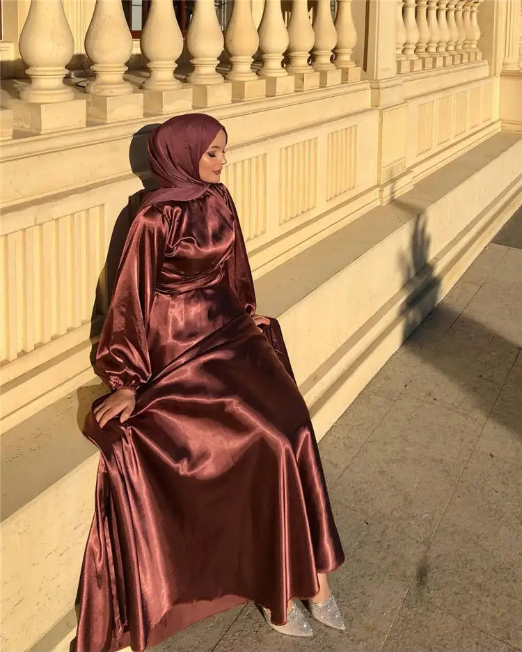 Traditional Islamic Prayer Ethnic Clothing Dubai Muslim Lantern Sleeves ...