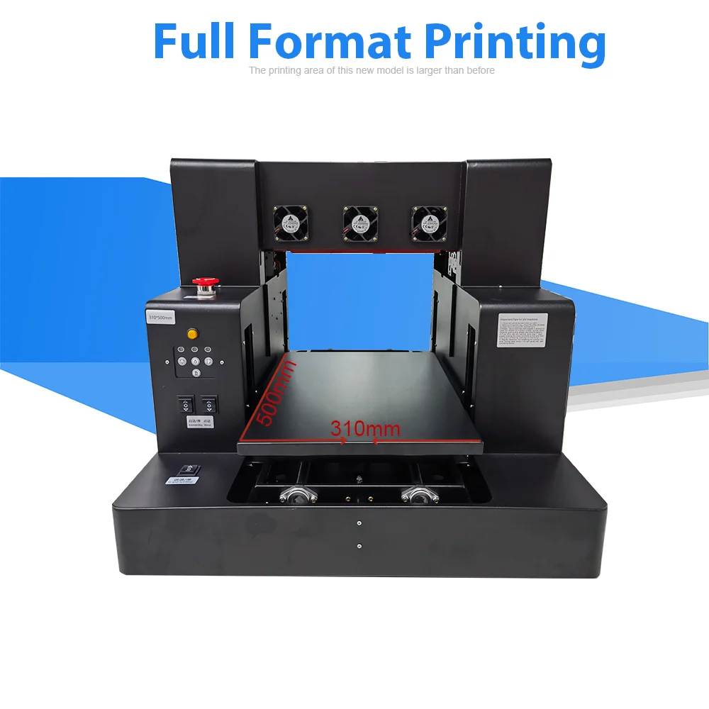 UV Printer A3 Size Glossy Flatbed Printing Machine for DTF Label Mobile ...