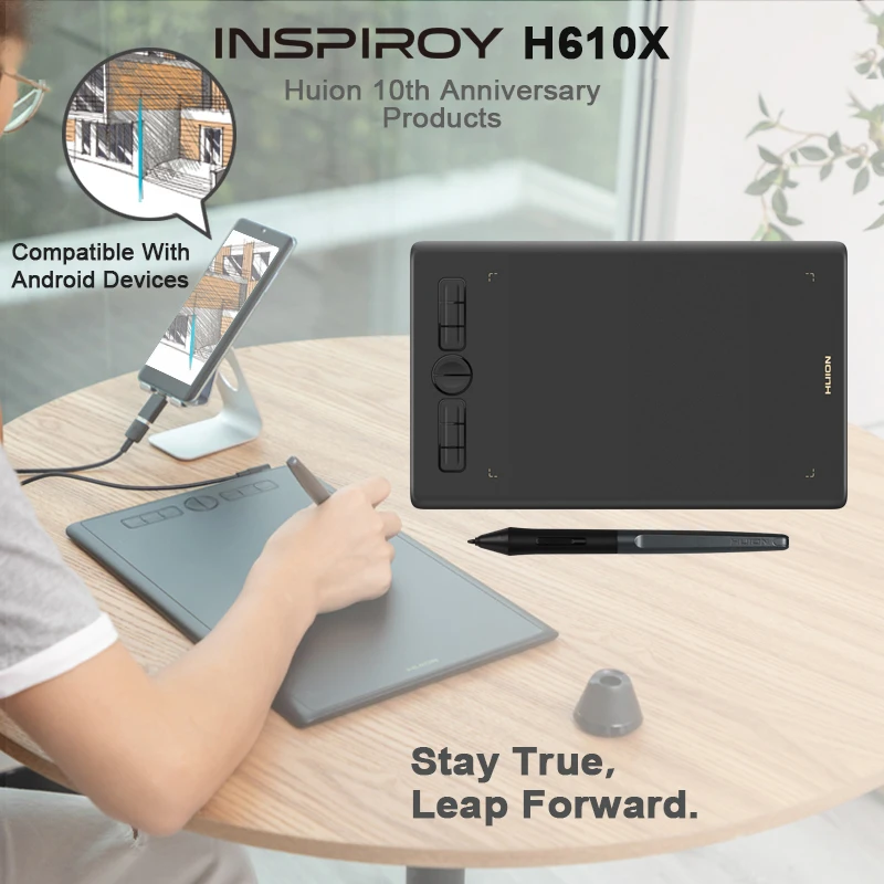 Huion Kamvas 13 Interactive Lcd Pen Touch Screen Display Digital ...