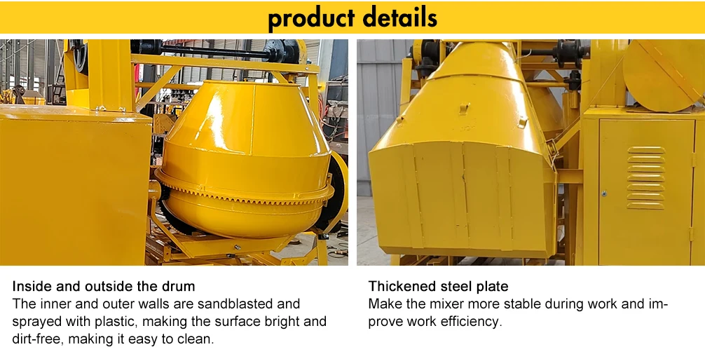 High Efficiency Mini Concrete Diesel Mixers - 400L, 350L, 500L