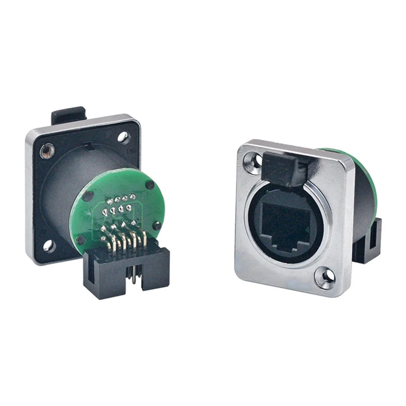 Ethernet Network Panel PCB Mount Waterproof RJ45 Coupler