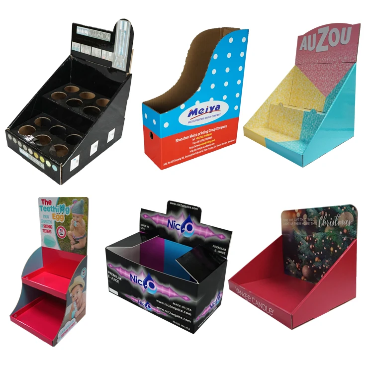 Supermarket Cardboard Chips With Stand For Snack Display Custom Display ...