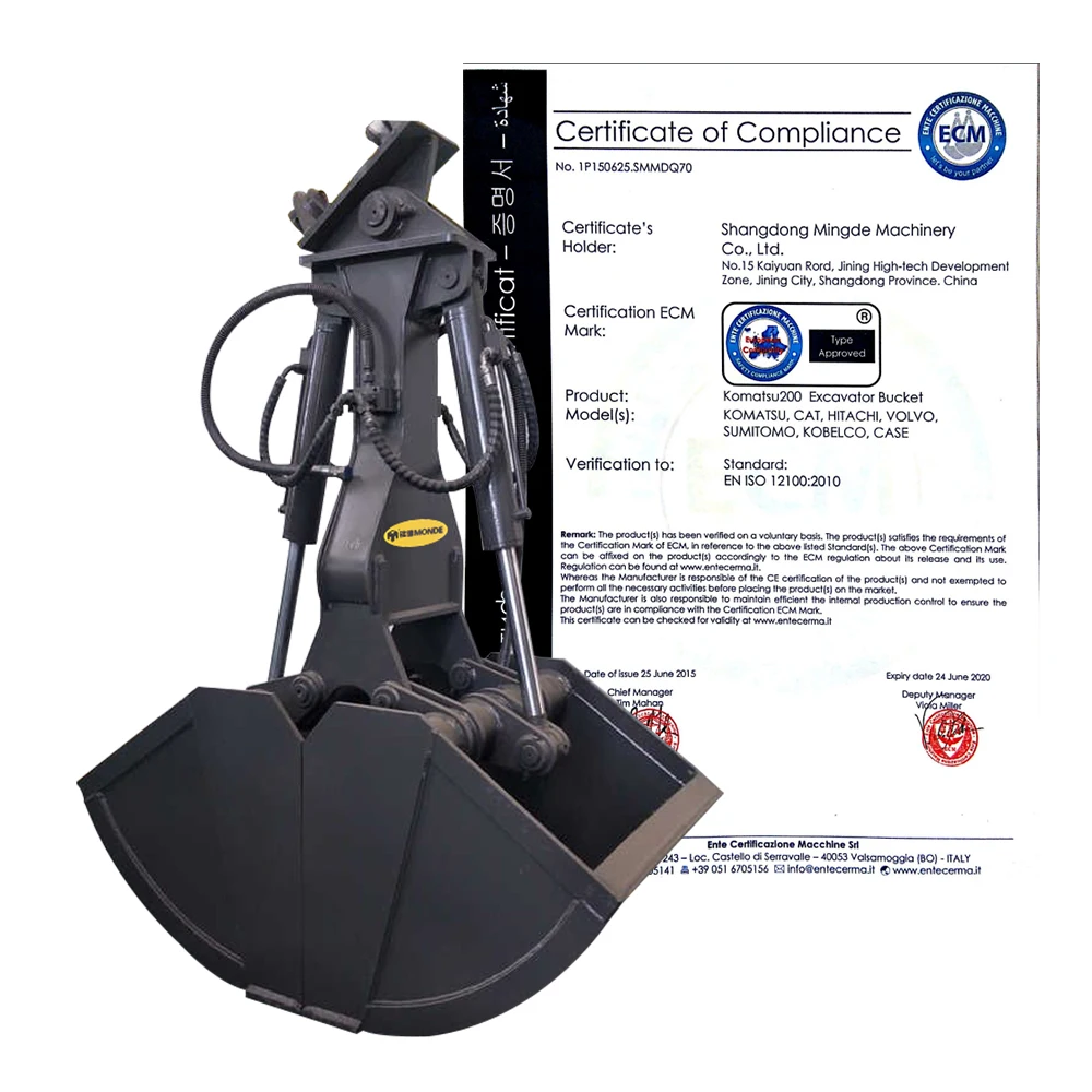 Hydraulic Clamshell Bucket Grab Grapple Clamp Multi-model Mini Shell ...