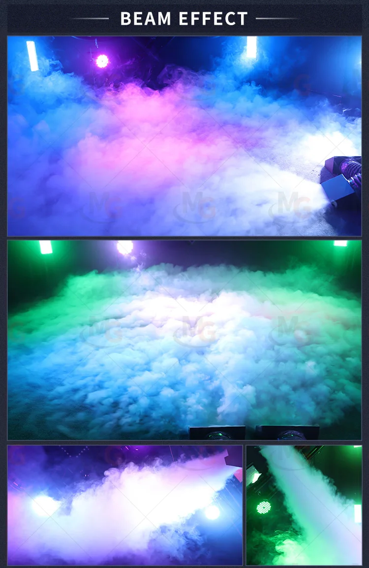 Mglight 3000W Water Low Fog Machine - Dual Output Hazer