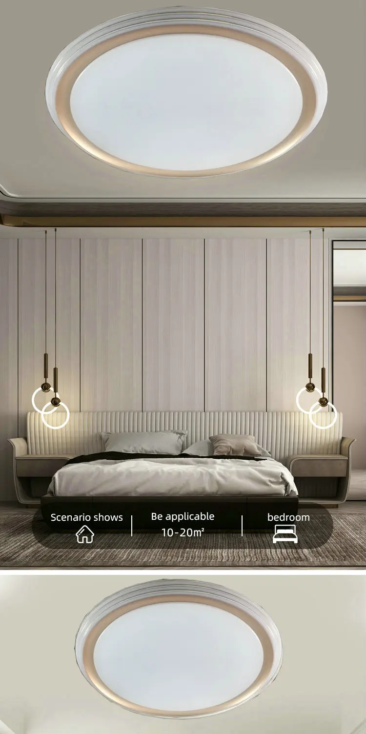 Led Panel Lights 230v Dimmable Modern Round Ceiling Lights For Living Room Bedroom Home Round ...