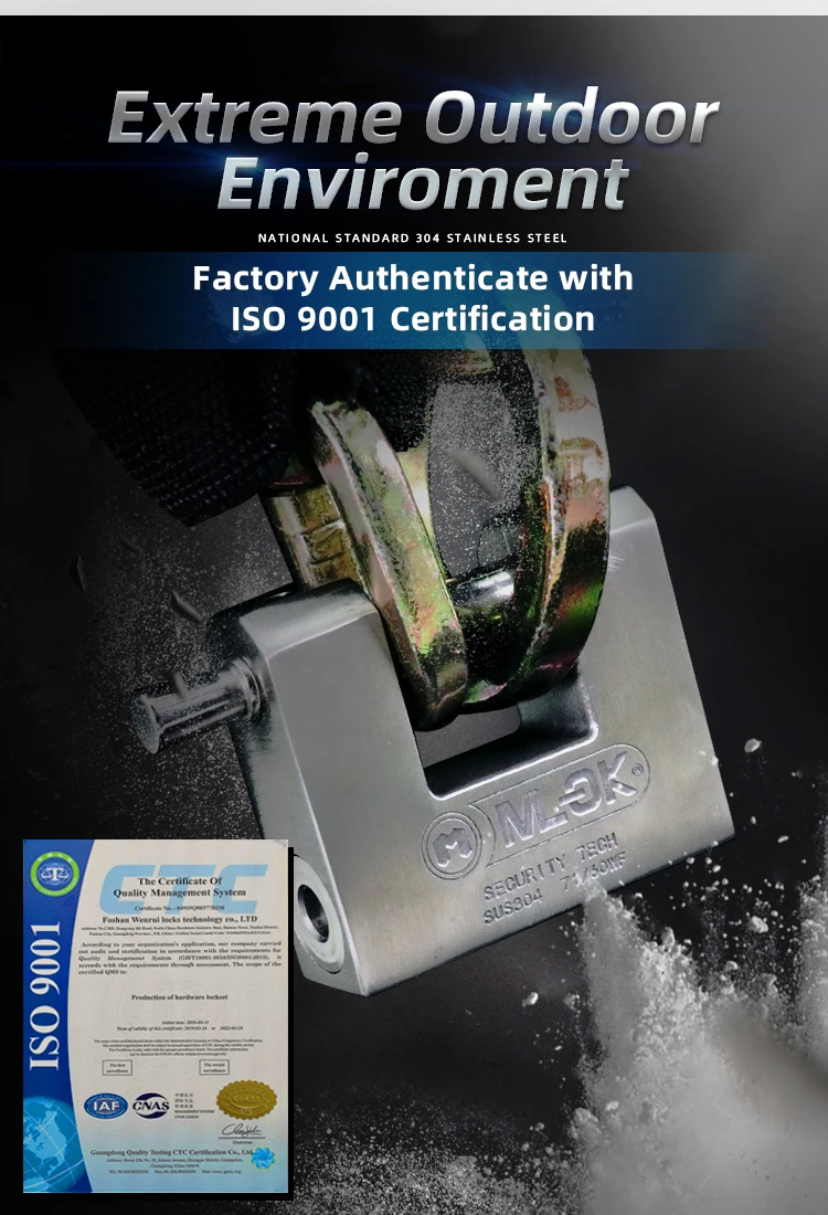 Mlock Padlock - Heavy Duty, Rust-Proof, and Secure