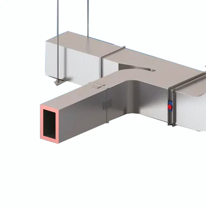 Clear Aluminum Alloy Invisible Flange Joint for Metal Air Duct - OEM