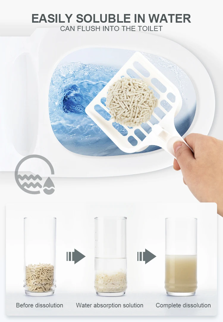 Haisen Natural Tofu Cat Litter - Easy Clean & Strong Clumping