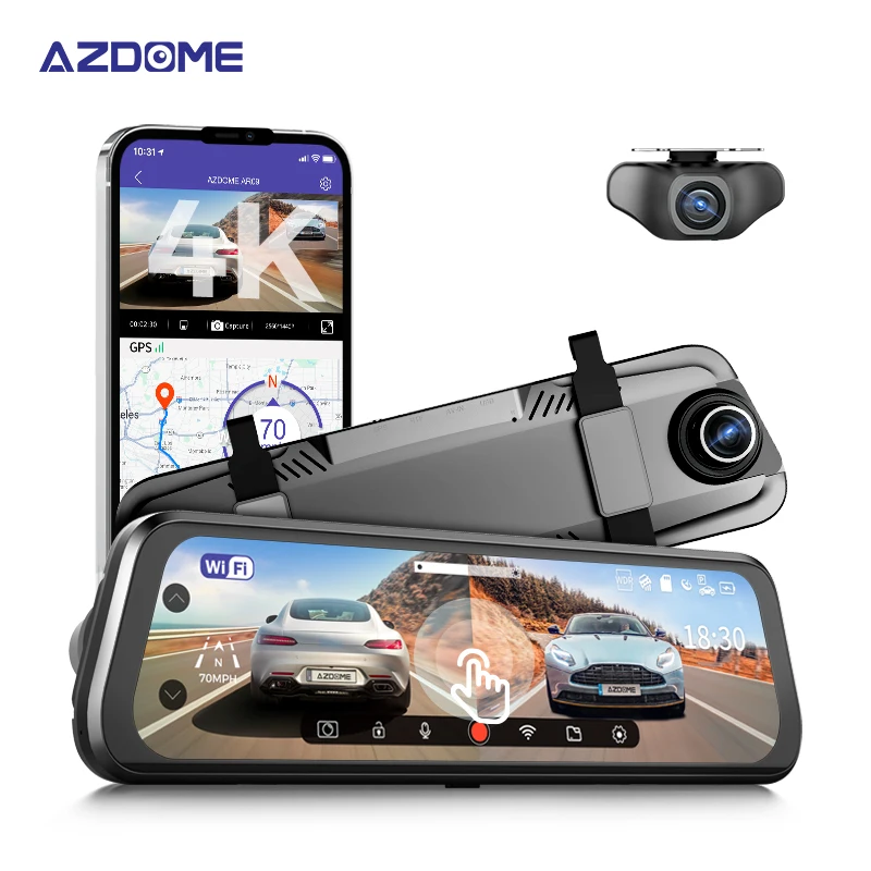 Azdome smart rearview store