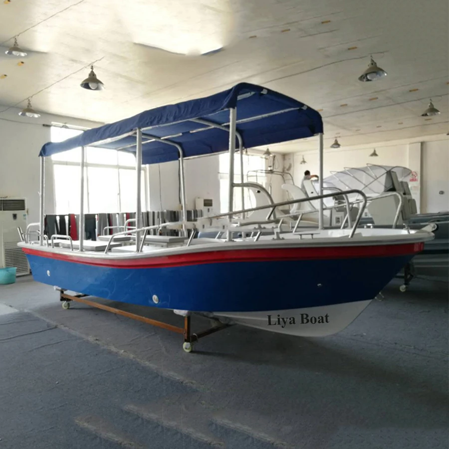 Liya 19feet Passenger Fishing Boat Water Taxi Boats Classic Fiberglass ...
