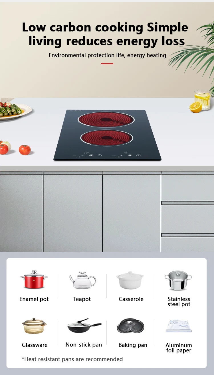 Factory Built Touch Control 2 Burners Dualzone Induction Induction ...
