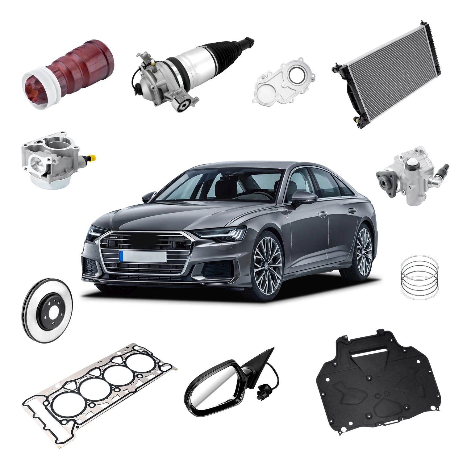 Tibao Car Parts - Front Bumper Headlight Body Kit for Audi A6