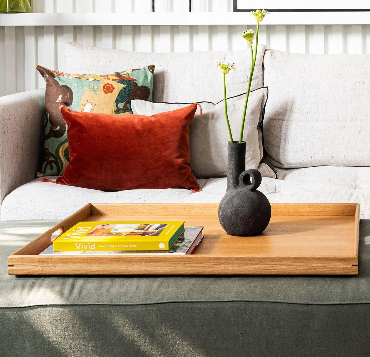 Bamboo Wooden Serving Platters Trayrectangular Large Wooden Butler ...