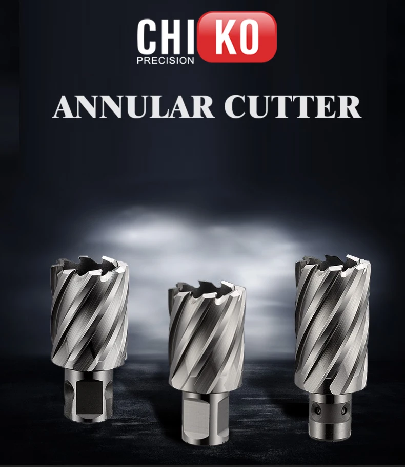 Core Drill Bit Depth Hollow Drill Hole Opener Steel Plate HSS Annular ...