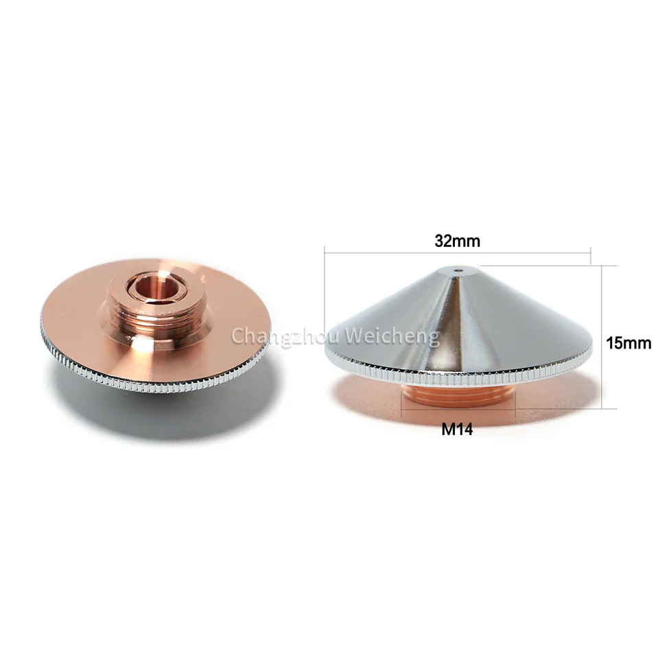 D28 D32 Fiber Laser Cutting Nozzle Hight 11mm M11 Fiber Laser Nozzle ...