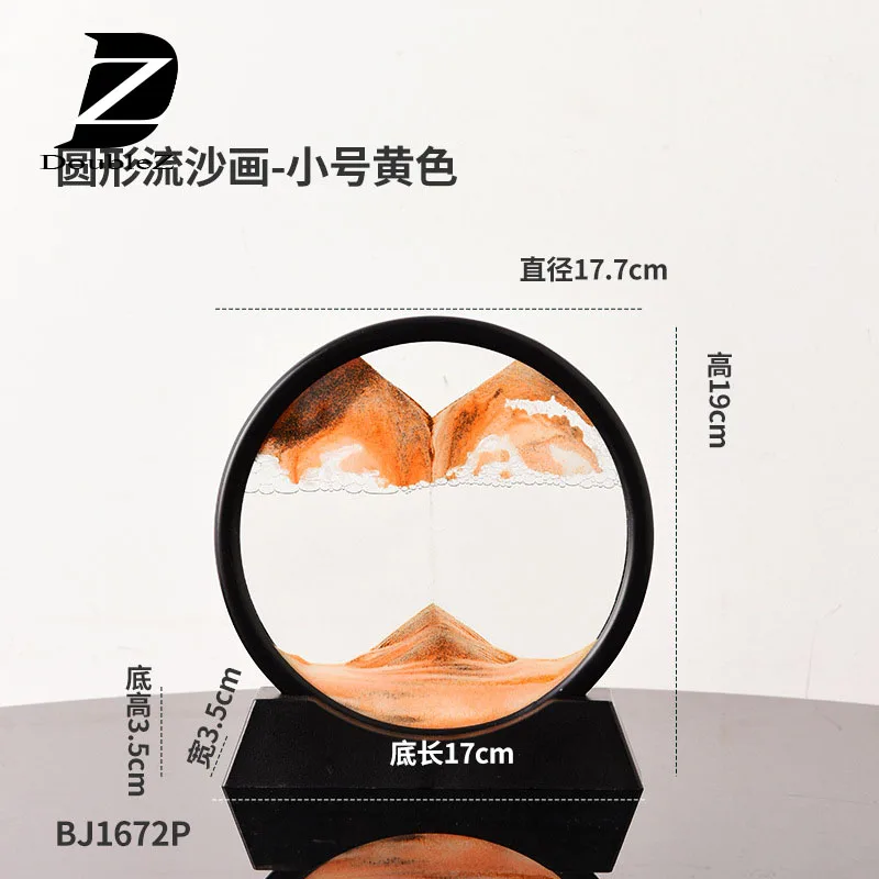 3d Hourglass Sandscape Flowing Sand Display For Home Office Decor - Buy ...