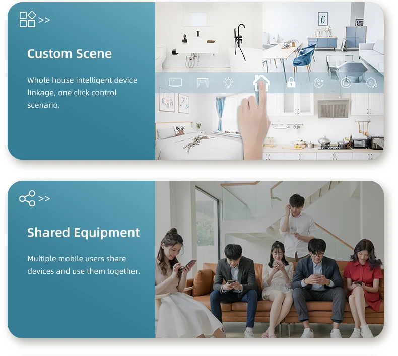 Glass Panel LED Screen Switch DIY Name WiFi Smart Light Switch 1 2 3 ...