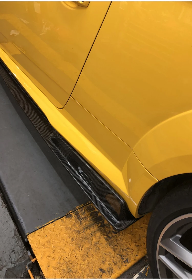 Carbon Fiber Body Kit Front Splitter Rear Diffuser Hood Sides Skirt ...