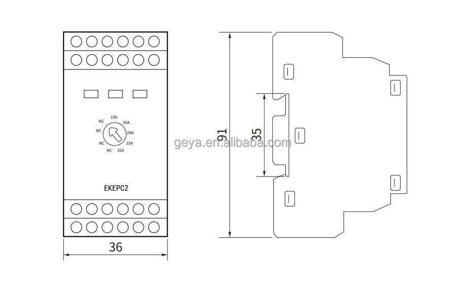 Geya Ekepc2-c 10a 16a 20a 25a 32a 63a Cable Type Ac Charging Station ...