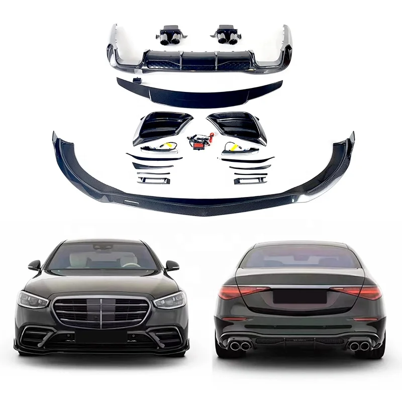 S-class W223 B-style Bodykit For 2021-dry Carbon Fiber Material S450 ...
