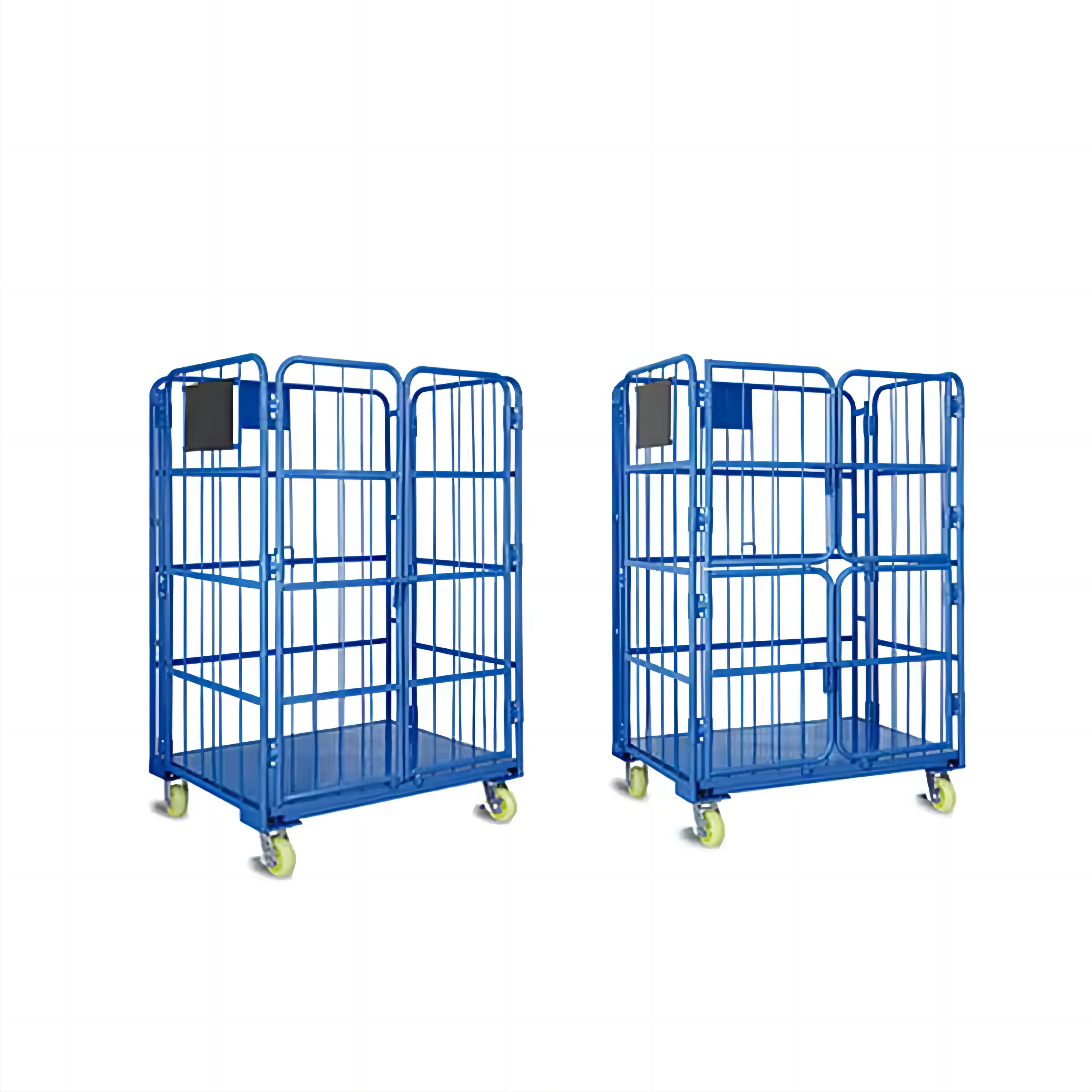 Folding Goods Storage Logistics Transportation Trolley for Warehouse ...