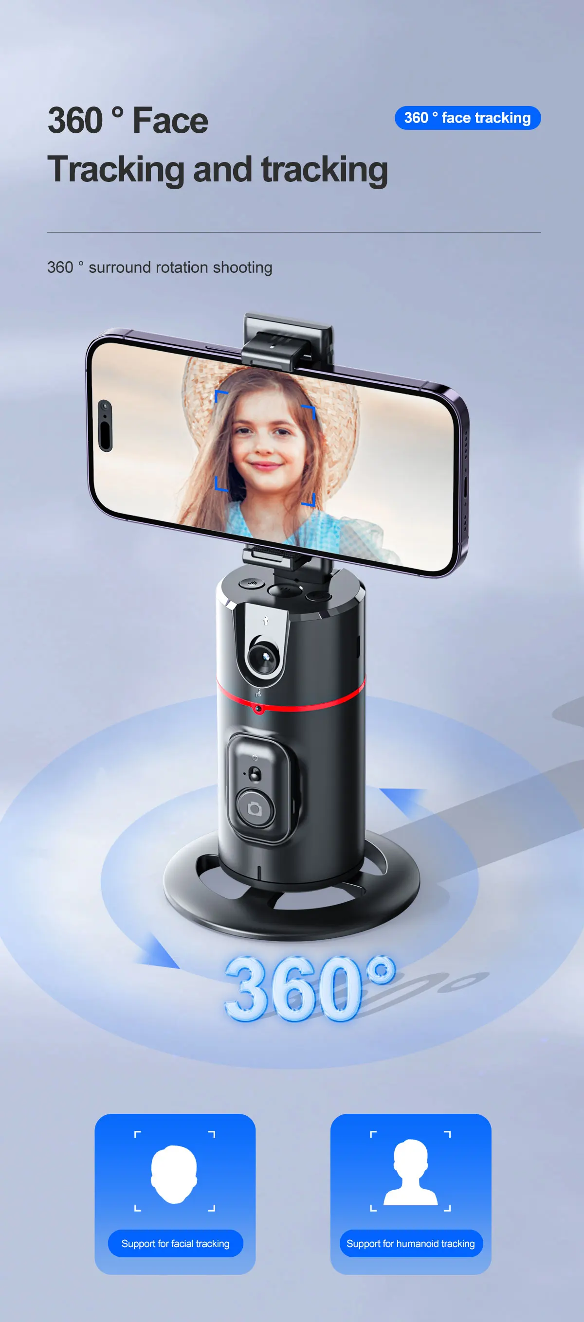 Auto Face Tracking P02 Gimbal Stabilizer for Mobile Phones