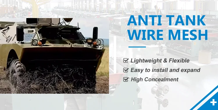Customized Anti tank Metal Barrier Wire Mesh Obstacle Defense Fence ...