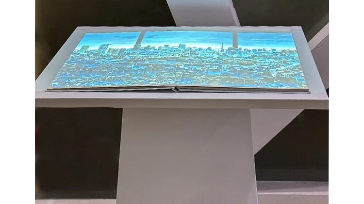 New Exhibition Way White Interactive Projection Magical Flip Book Ar ...