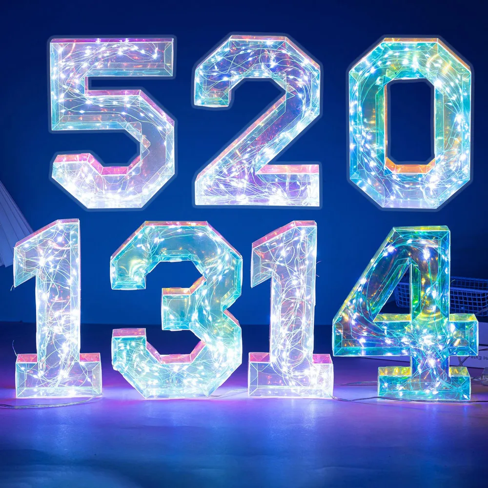 LED Tree Light - Marquee Light up Numbers Sign for Events