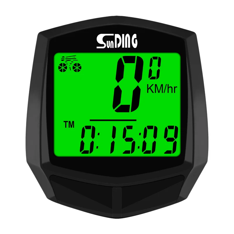 Sunding Wireless Bike Computer Bicycle Speedometer Cycle Odometer ...