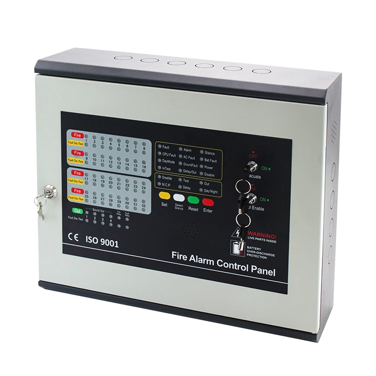 16 Zone Conventional Fire Alarm Control Panel with DELING