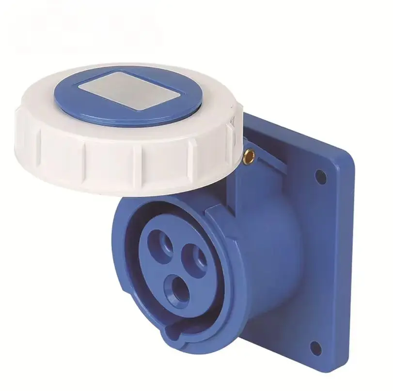 32a Industrial Plug And Panel Mounting Straight Socket Ip67 Ce Rohs ...