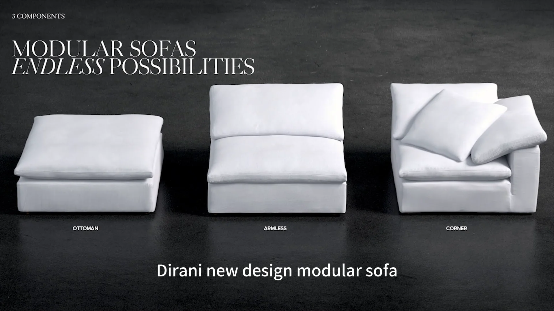 Rh Furniture Set Comfortable Soft Modular Sectional U Shape Living Room ...