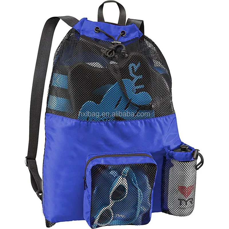 Custom 40l Big Swim Mesh Backpack - Buy Polyester Backpack Mesh Fabric ...